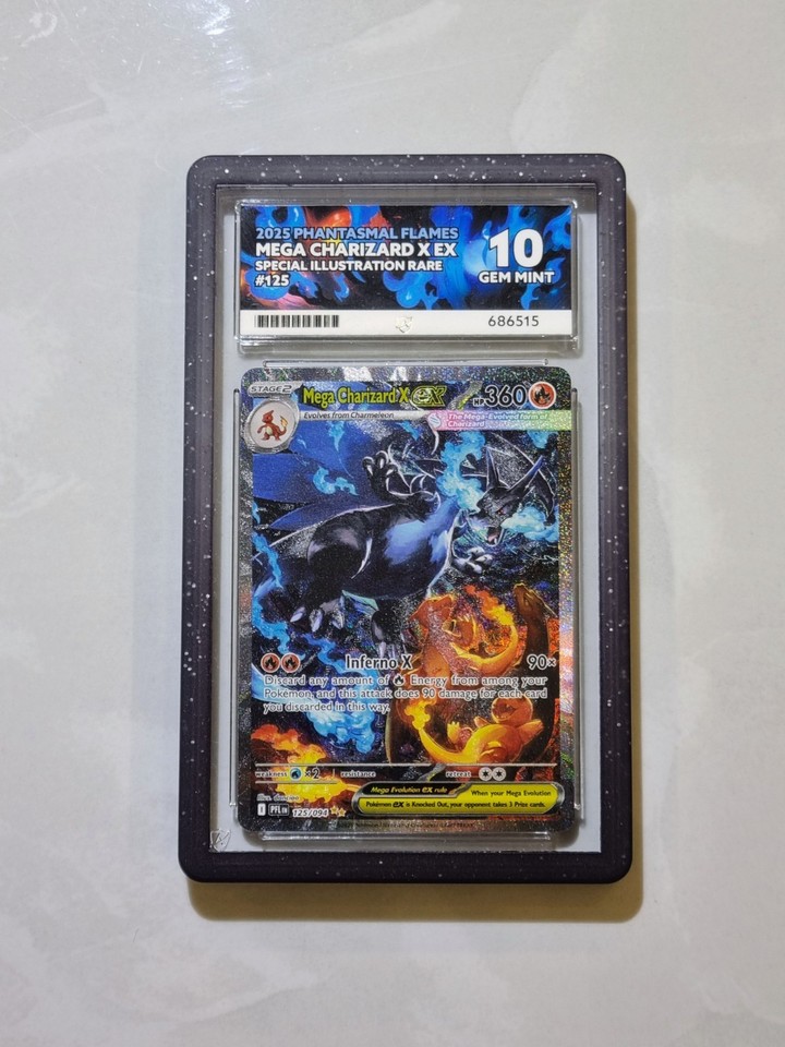 Mega Charizard X EX #125 SIR Perfect Subs Gem Mint 10 Ace Graded ...