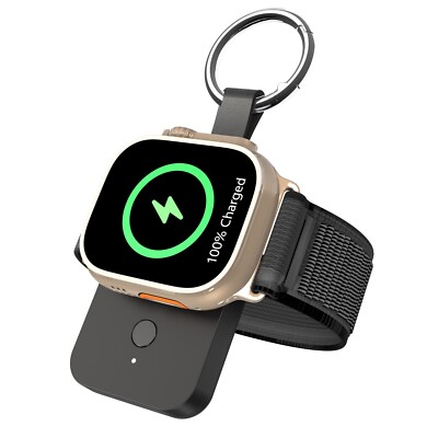 Portable 1000mAh Magnetic Watch Power Bank Keychain Wireless Charger | eBay