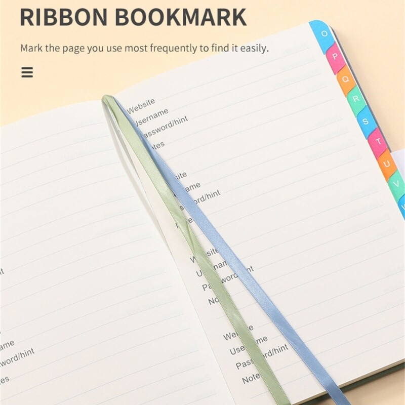 Trendy Password Logbook with Tags and Planner Stickers for Computer | eBay