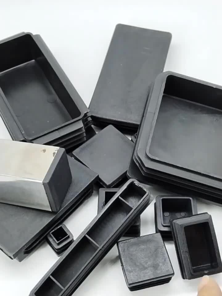 Square & Rectangle Plastic End Caps Blanking Plugs Tube Inserts ...