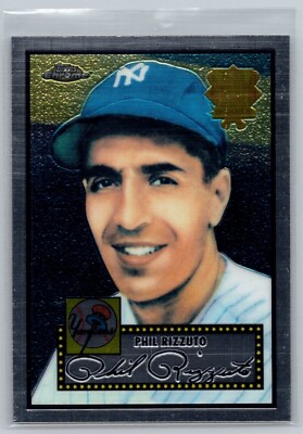 PHIL RIZZUTO NEW YORK YANKEES 2002 TOPPS CHROME 1952 REPRINT #52R-7 | eBay