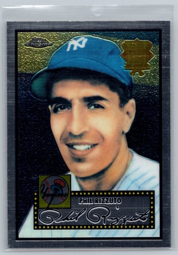 PHIL RIZZUTO NEW YORK YANKEES 2002 TOPPS CHROME 1952 REPRINT #52R-7 | eBay