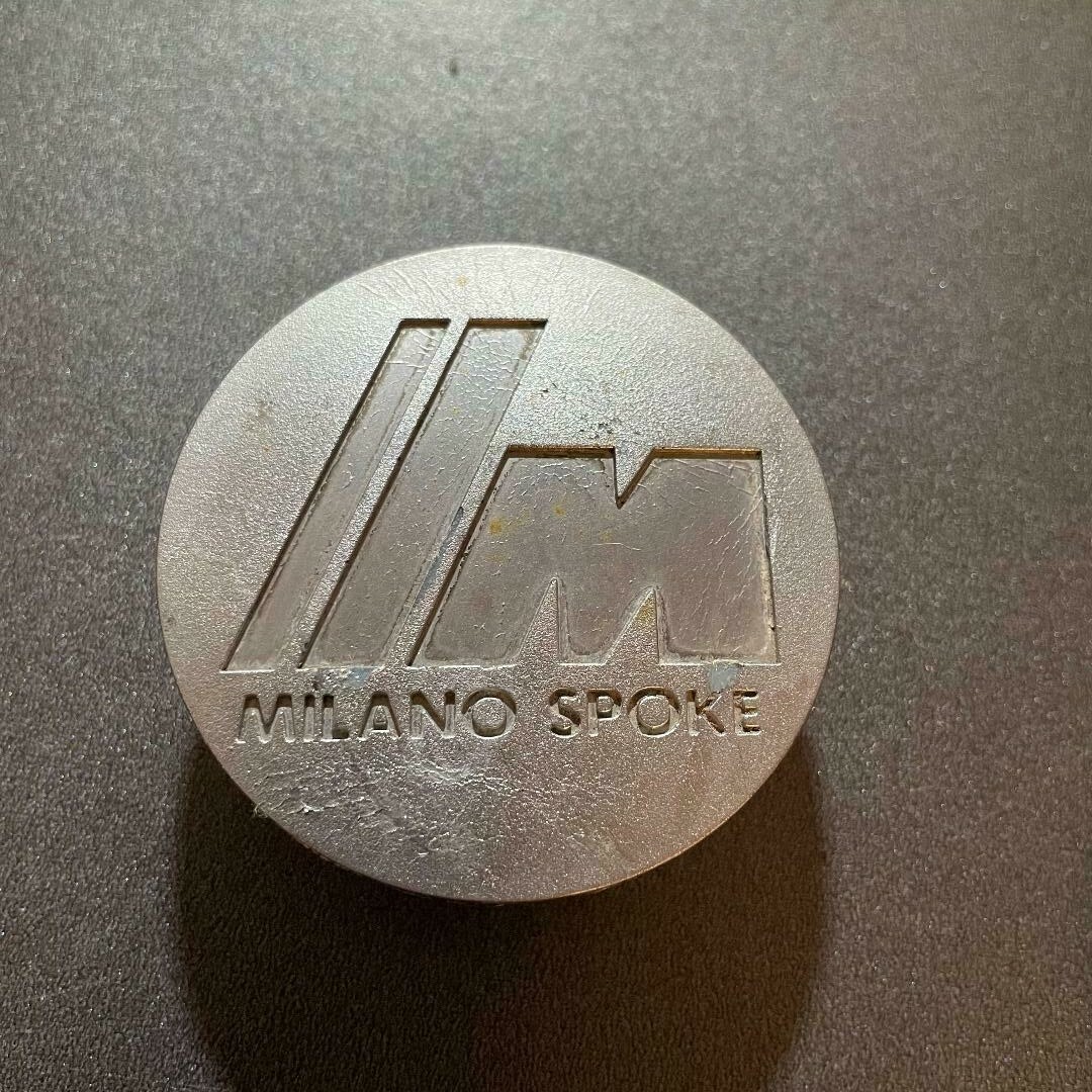 Milano Spoke Center Caps RARE! jdm japan enkei bbs work hart weds volk ...