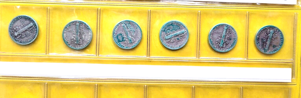 Complete Set Mercury Dimes 1916-1945 75 Coins Missing 2 Incl. 1916D ...