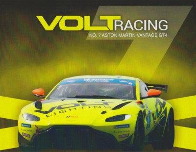 2022 Volt Racing Aston Martin Vantage AMR GT4 GS IMSA MPC Hero Card | eBay