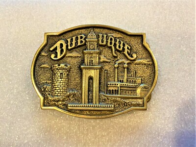 Belt Buckle - Dubuque - American Trust and Savings Bank - 1978 | eBay