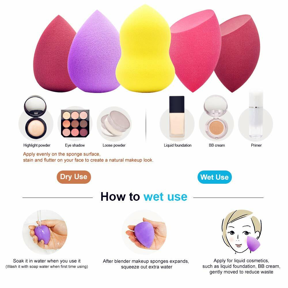 Types Of Makeup Sponges | Saubhaya Makeup