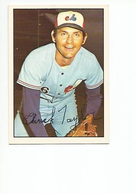 CHUCK TAYLOR Autographed Signed 1976 SSPC card Montreal Expos COA | eBay