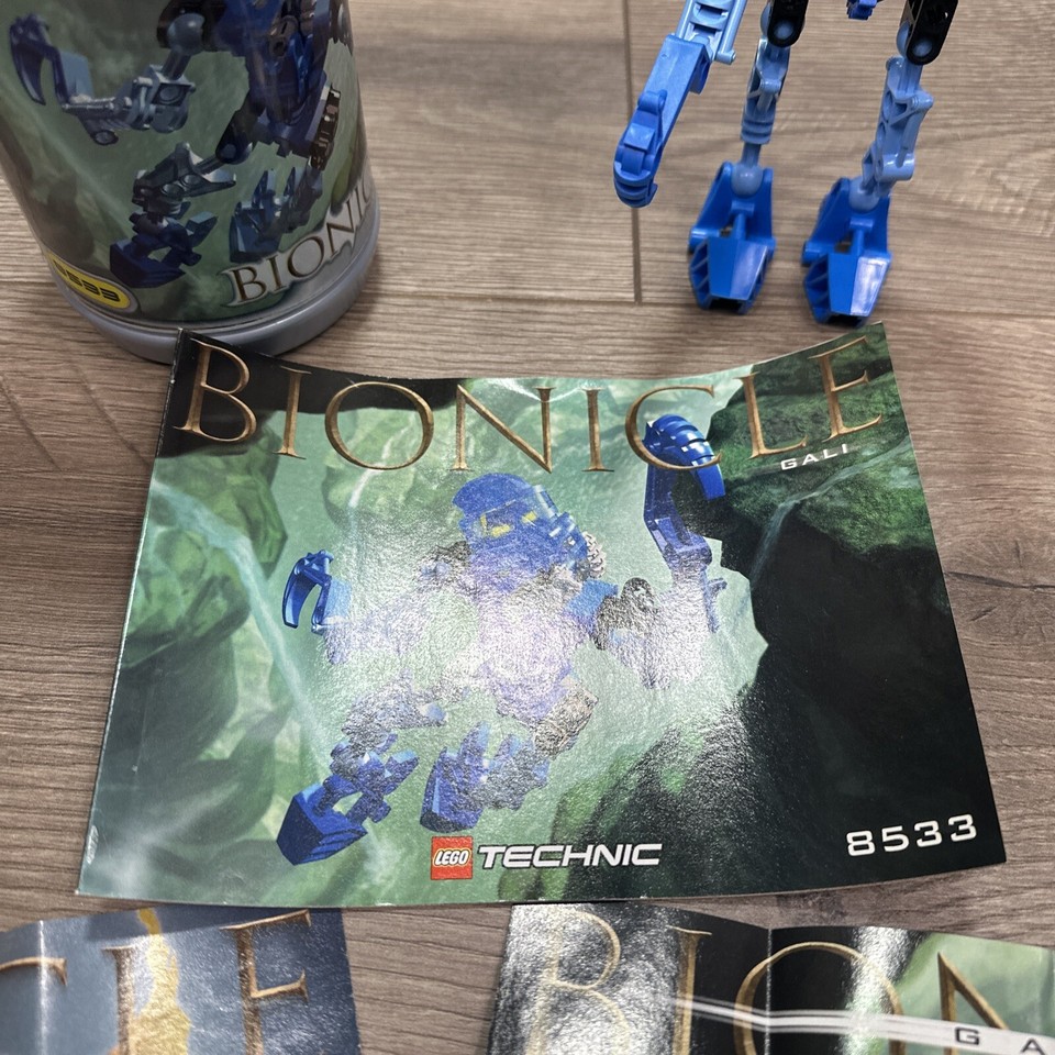 Lego Bionicle Toa Mata Gali (8533) Complete W/ Canister & Posters ...