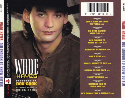 Wade Hayes - Old Enough To Know Better (CD, Album) (Very Good Plus (VG+ ...