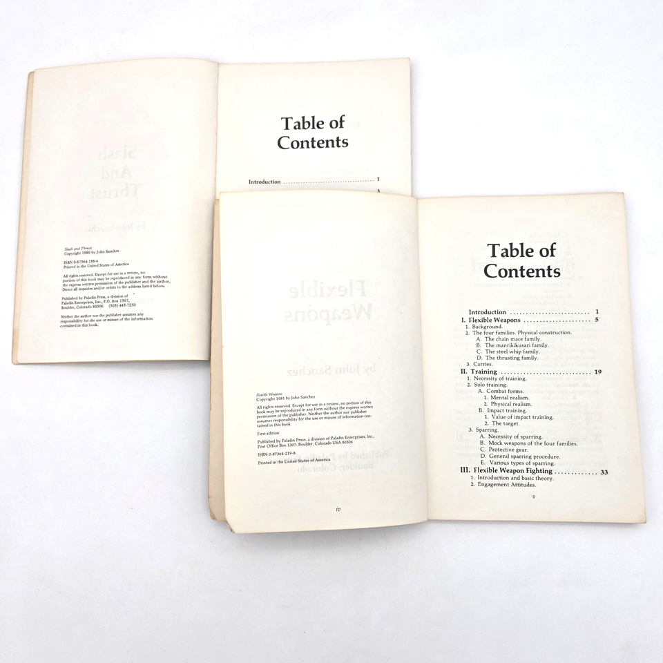 Slash & Thrust, Flexible Weapons Books By John Sanchez Martial Art ...