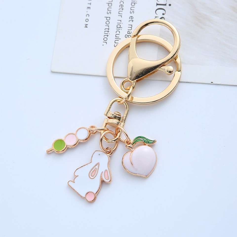 3 Pcs Small Rabbit Charm Cute Animal Keychain Bunny Charms Pendants ...