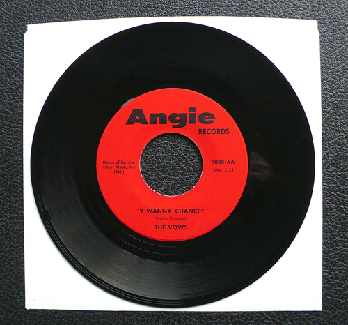 7" The Vows - I Wanna Chance / Doug Saldana - Wasted Days, Nights - US ...