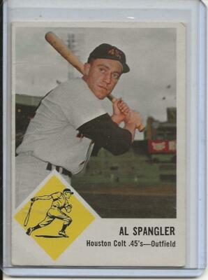 1963 Fleer Baseball Card Al Spangler O/F Houston Colts 45's Near Mint ...