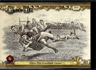 2023 Historic Autograph's Gilded Age First Pro Football Game #201 | eBay