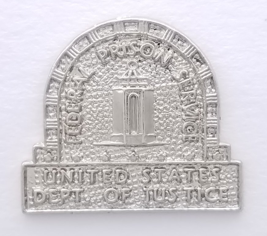 Department of Justice Prison Service MINI PIN Lapel BadgeHatTack DOJ ...
