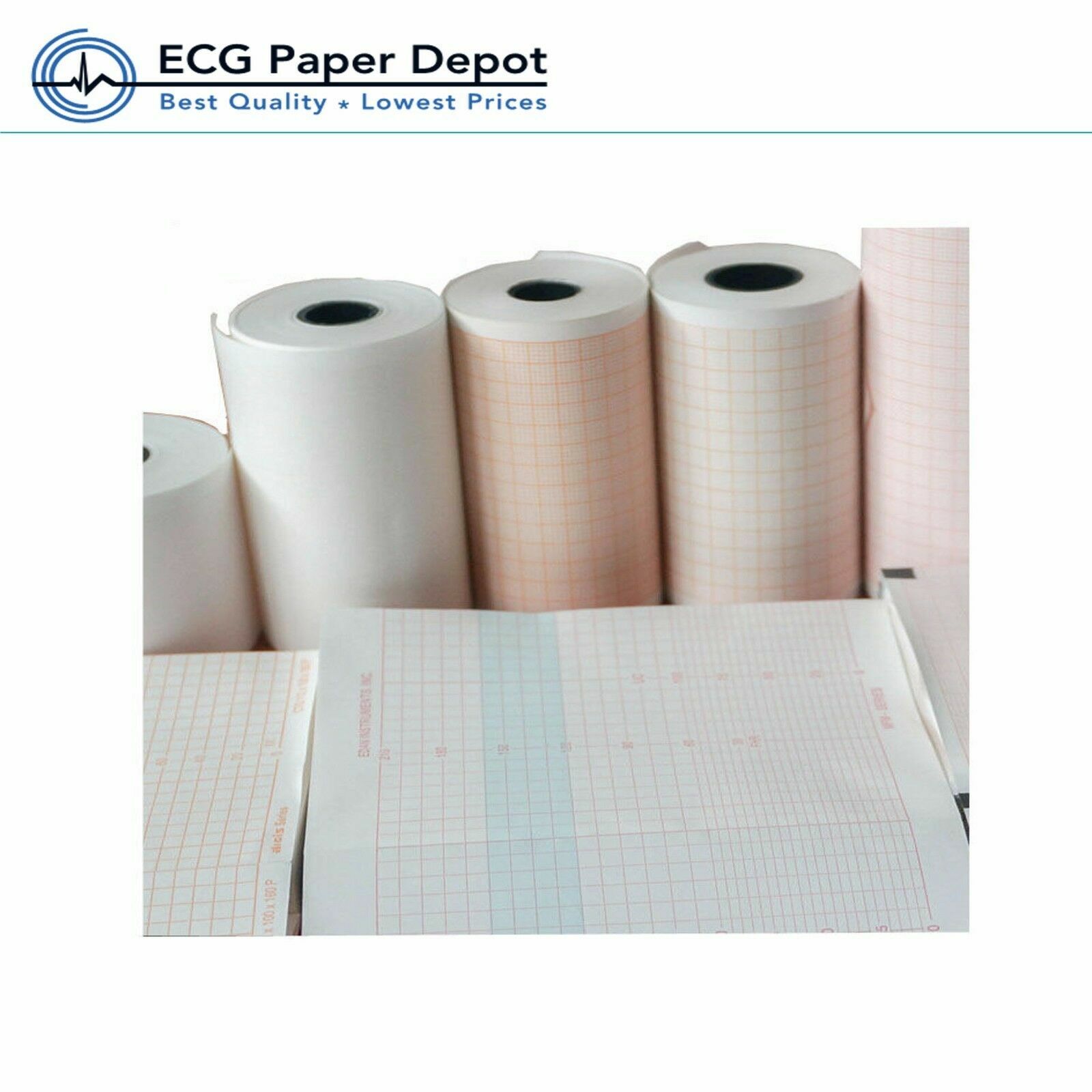ECG EKG Recording Thermal Paper 8.25” x 183' Welch Allyn Compatible 10 ...