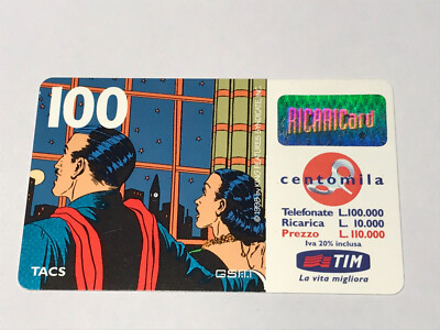 Scheda per Ricarica Telefonica Tim 100 Centomila Lire Fumetti da ...