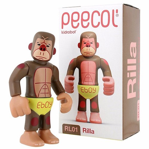 Peecol Rilla NIB Vinyl Figure - eboy for Kidrobot RL01 Monkey Boxer for ...