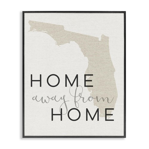 Home Sweet Florida Typography Framed Giclee Art 11x14 Ready to Hang USA ...