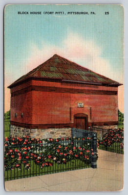Postcard Pennsylvania Pittsburgh Block House Fort Pitt | eBay