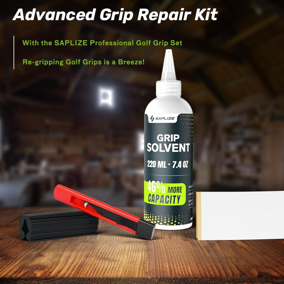 Grip Repair Kit for Regripping Golf Club Tapes, Solvent, Hook Blade ...