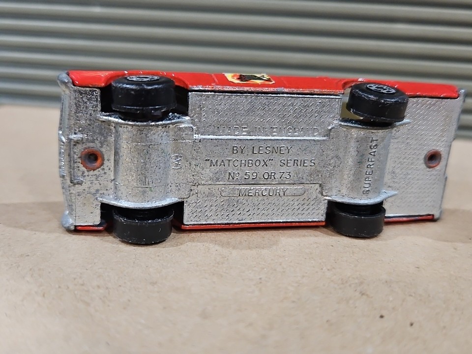 MATCHBOX SUPERFAST 1971 59 OR 73 MERCURY FIRE CHIEF CAR MINT | eBay