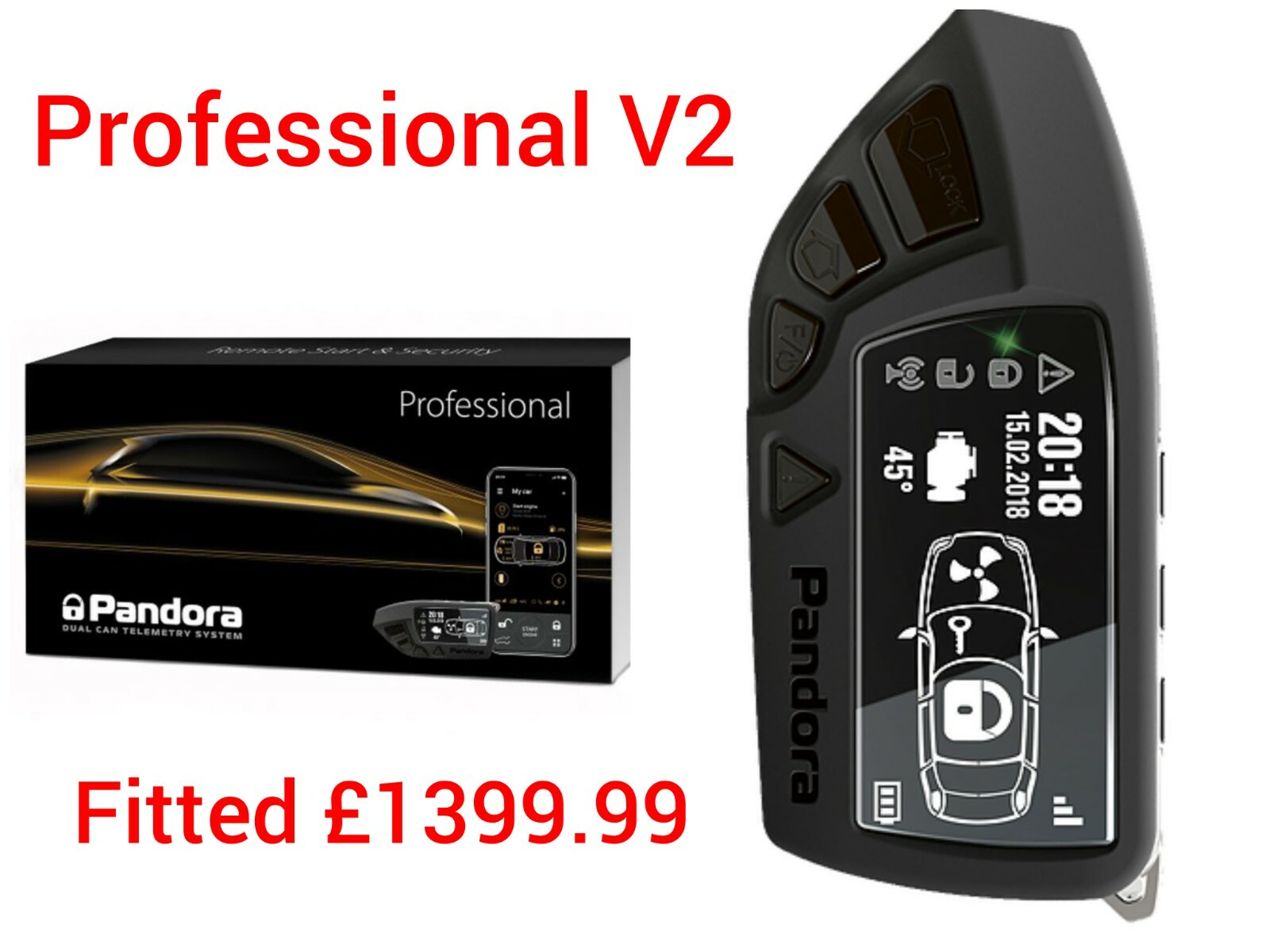 Pandora Car Alarm fitting service with OBD protectiom, Keyclone, Anti ...