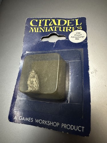 Citadel Vintage Dwarf Adventurer Sealed C06 Figure Warhammer Games ...