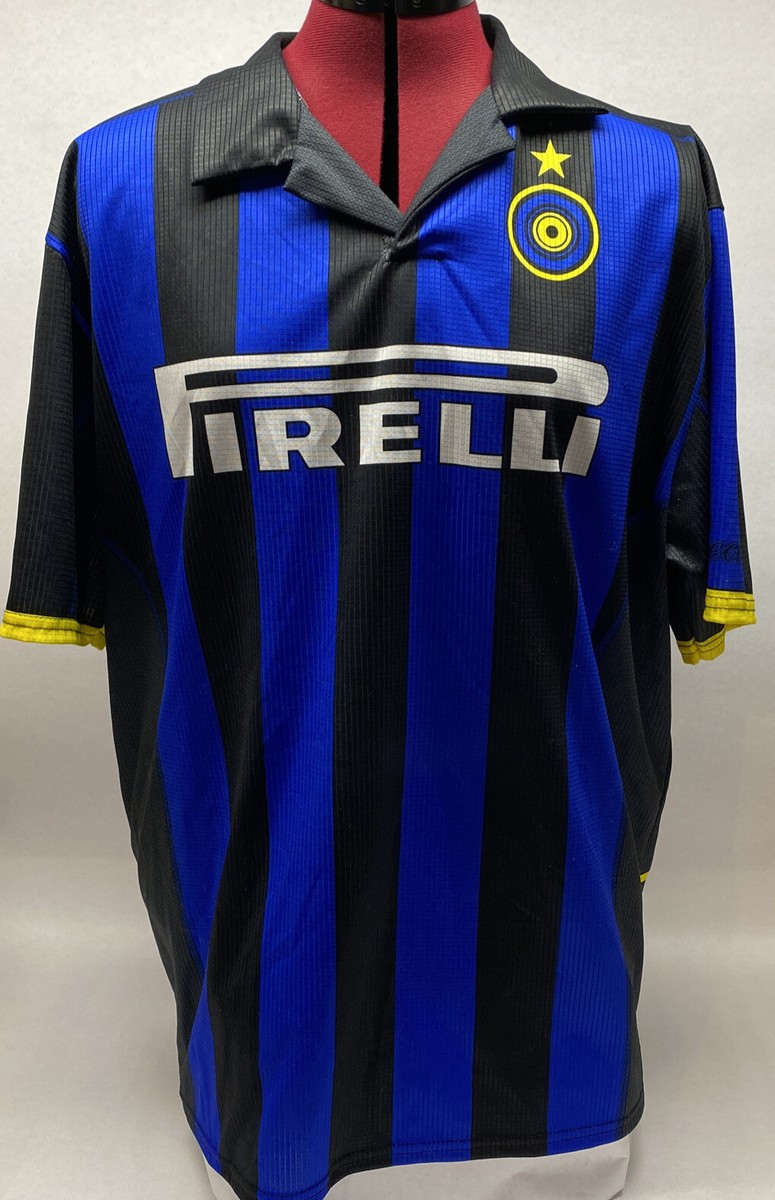 Pirelli Inter Milan Soccer Jersey Mens Vieri #32