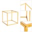 Metal Iron Cube Flower Stand Pedestal Table Centrepiece Wedding Decor ...