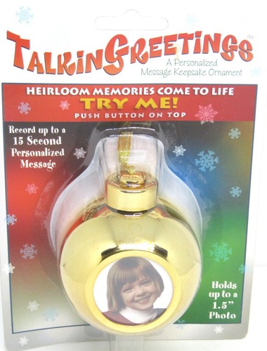NEW Vintage Talking Greetings A Personalized Message Keepsake Photo ...