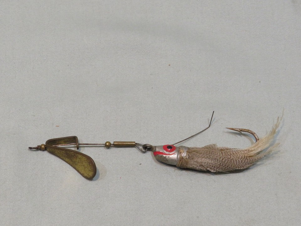 Vintage Spinner Weedless Fishing Lure, Unbranded, Feathered Jig | eBay