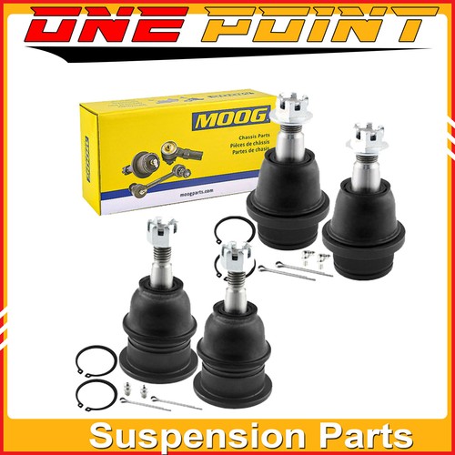 4PCS MOOG Front Upper and Lower Ball Joints for Chevy GMC Silverado ...