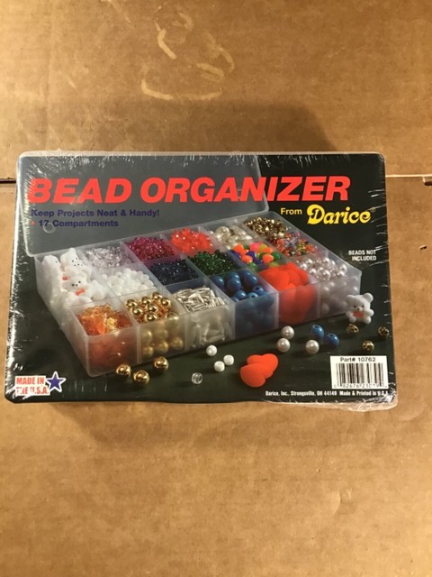 Darice 10762 Plastic Bead Organizer With 17 Compartments Clear for sale ...
