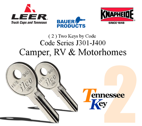 Knapheide, Leer, Bauer Key / (2) Two Keys / RV & Camper / Series J301 ...