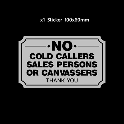 No Cold Callers Sticker for sale | eBay UK