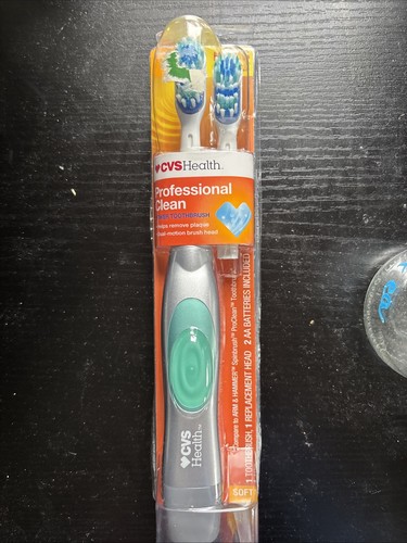 CVS Health Professional Clean Power Toothbrush with Replacement Head ...