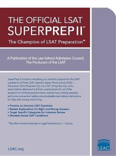 Law School Admission Council The Official LSAT Superprep II (Poche) | eBay