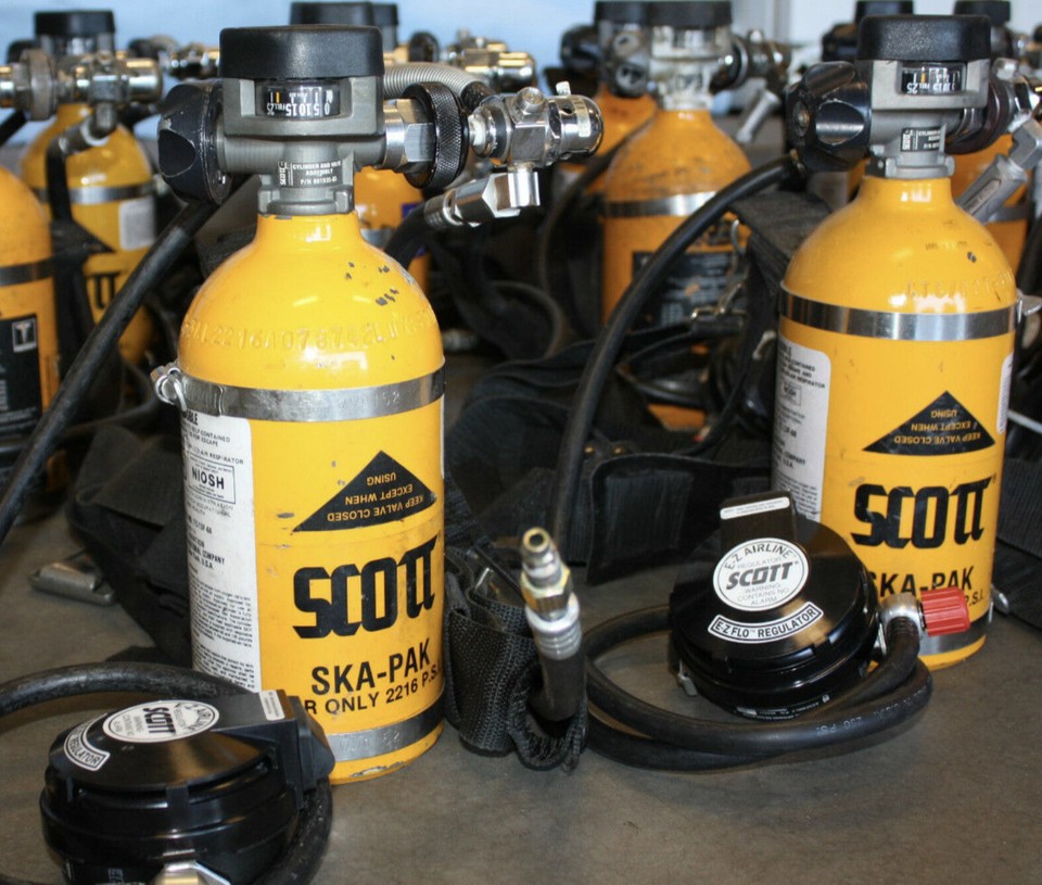 Scott SKA-PAK 5min Emergency Escape Bottle SABA Remote Mobile Air SCBA ...