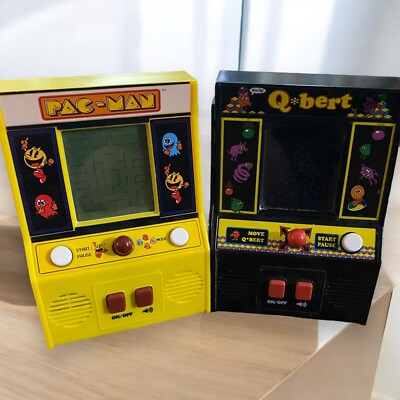 Q-bert & Pac-Man Lot Of 2 Classic Mini Arcade Games Tested/Working | eBay