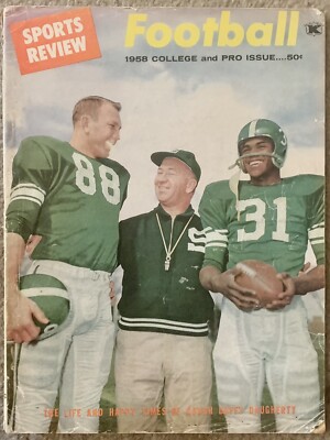 1958 - Sports Review College and Pro Football Magazine - Duffy ...