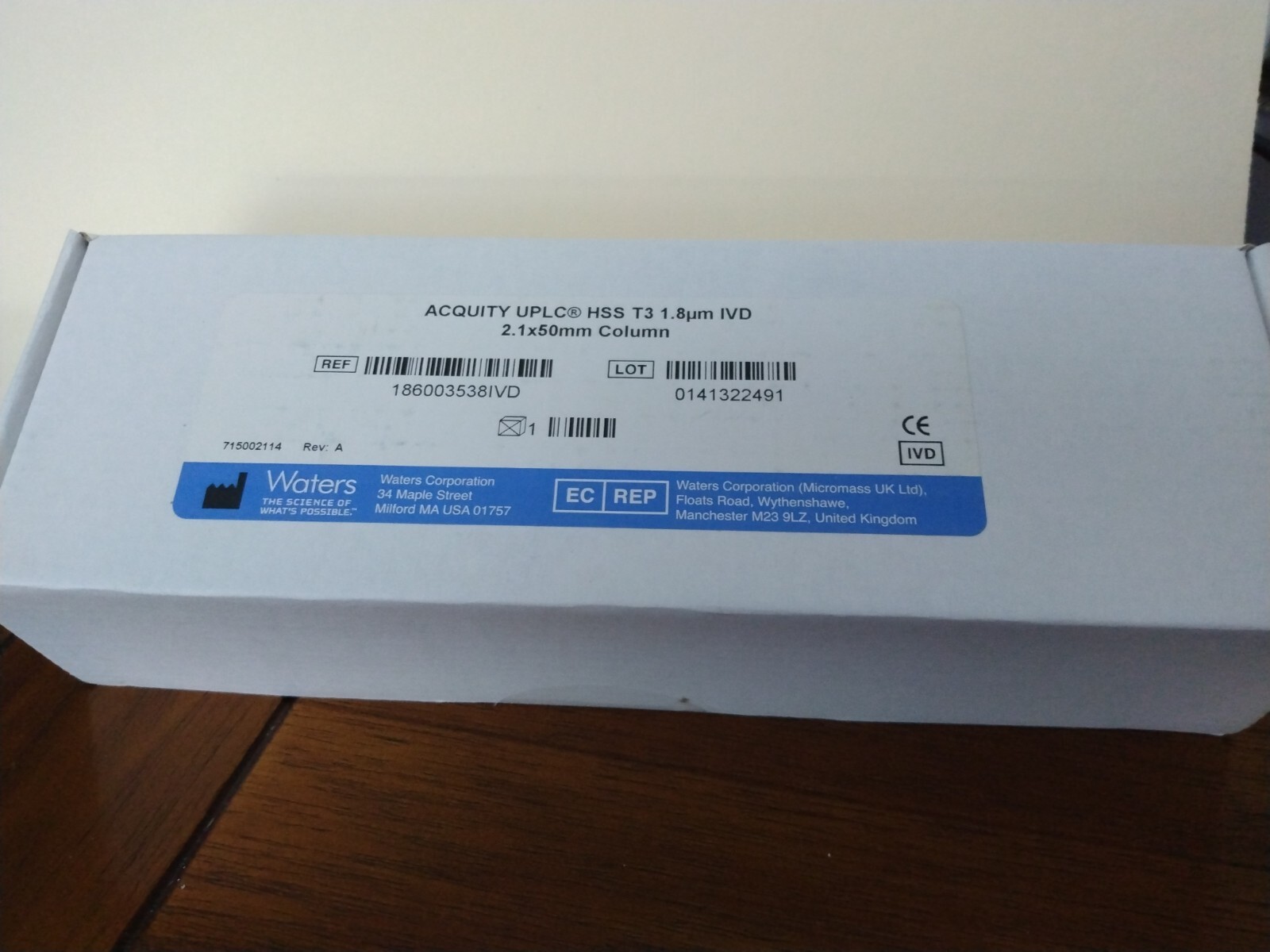 Waters HSS T3 C18 UPLC Column 2.1 x 50 mm PN# 186003538 | eBay