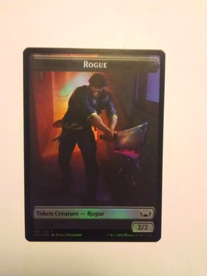 MTG Fish/Rogue Token New Capenna 004/017 + 007/017 Foil Rare Double ...