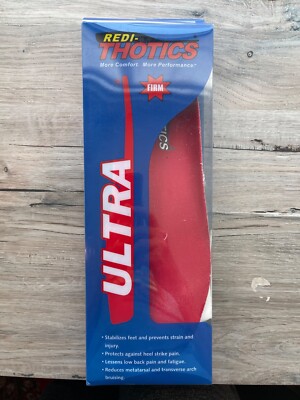 Redi-Thotics Ultra Orthotic Insoles Size C Men 8-8 1/2 Women 9-9 1/2 | eBay