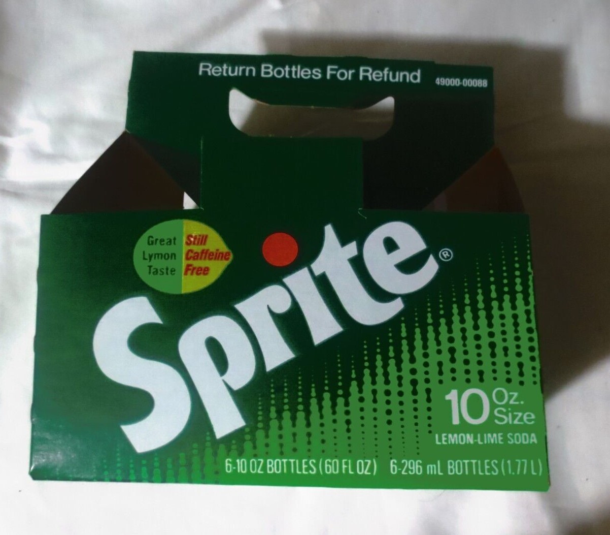 Sprite 6 Pack Carrier Carton for 10oz Return Bottles for Refund ...