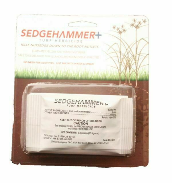 Sedgehammer Plus 13.5 Gram- Halosulfuron Herbicide Nutsedge Killer ...