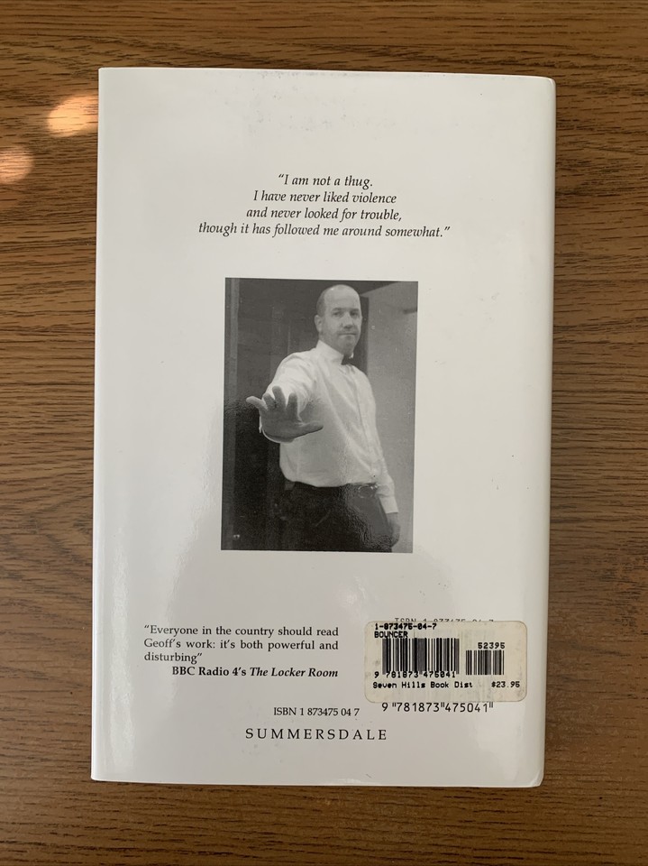 "Bouncer" book by Geoff Thompson, UK Self Defense Guru | eBay