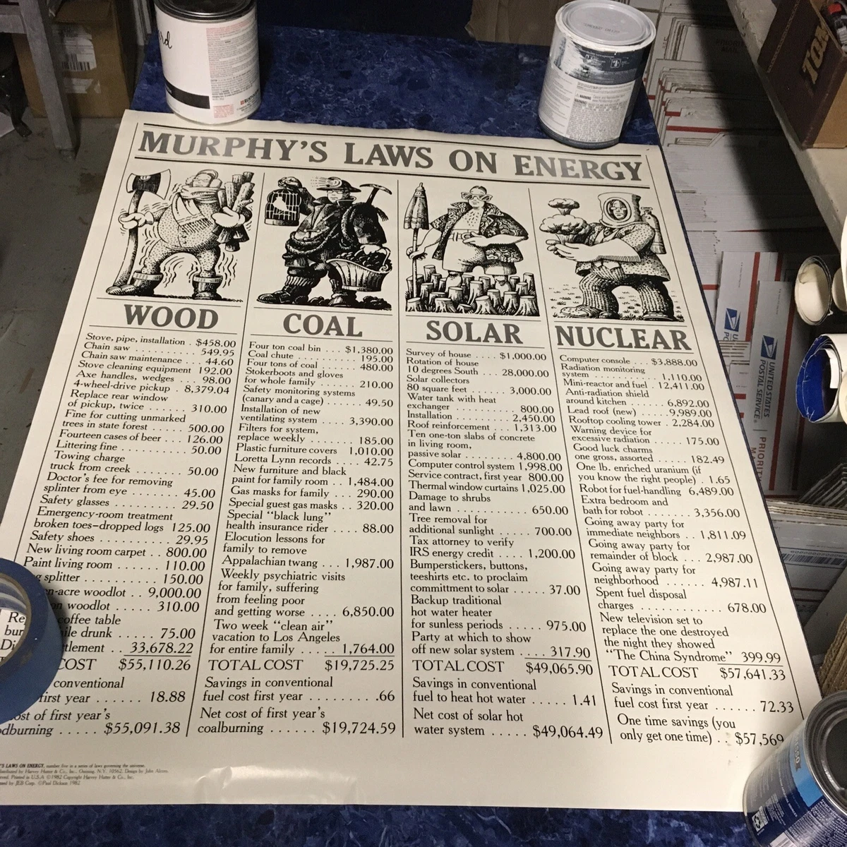 Murphys Law Poster FOR SALE! PicClick, 42% OFF