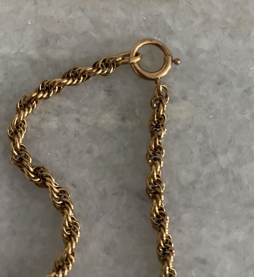 Beautiful Vintage 1/20 12k Gold Filled Gf Long Rope Chain Necklace | eBay